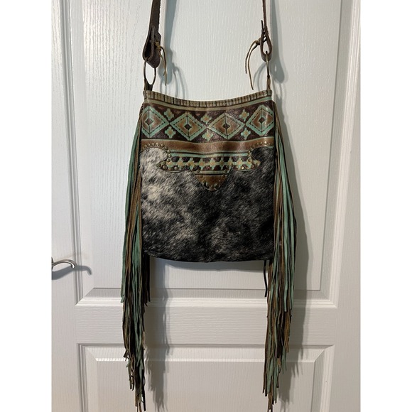 Keep It Gypsy | Bags | Keep It Gypsy Cowhide Tooled Leather Fringe ...